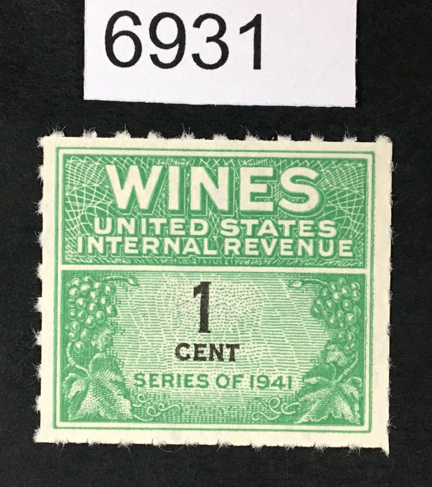 US Stamps # Re111 Unused NO GUM Revenue Wines LOT #6931 | United States ...