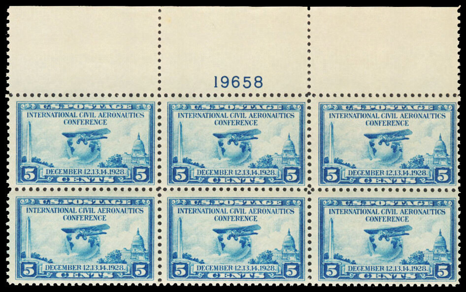 U.S. Plate Blocks 650 Mint (ID # 104967)- L | United States, General ...