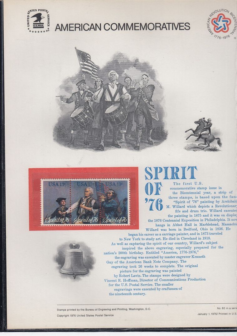 USPS Commemorative Panel # CP60 - Spirit of '76 Scott 1631a | United ...
