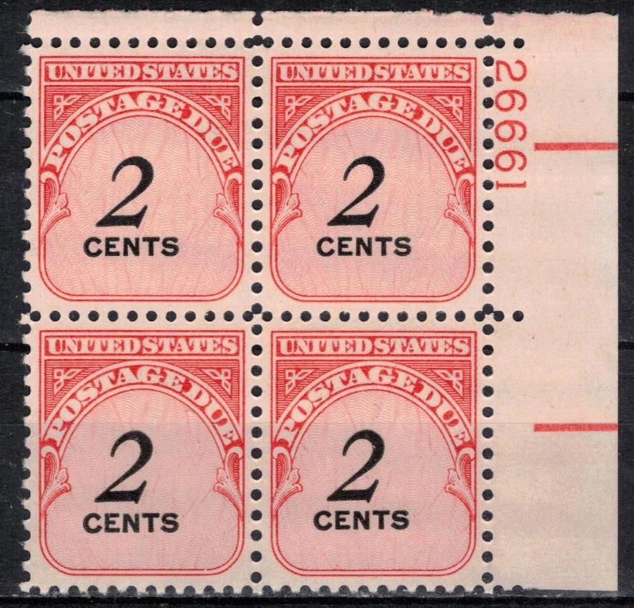 USA - Postage Due - Scott J90 MNH Plate No 26661 w/ Left Shift | United ...