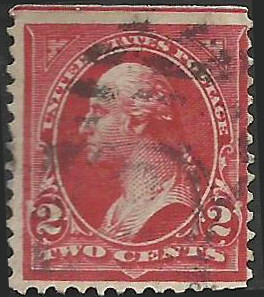 # 279b Used Unknown Line At Top Red George Washington | United States ...