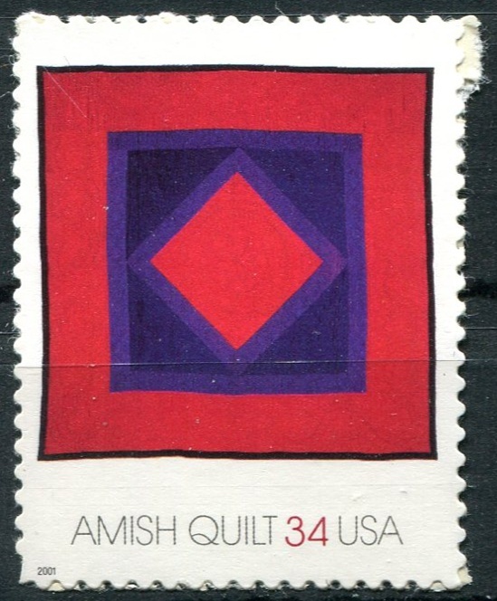 United States Sc#3524 MNH, 34c multi, Amish Quilts (2001) | United ...