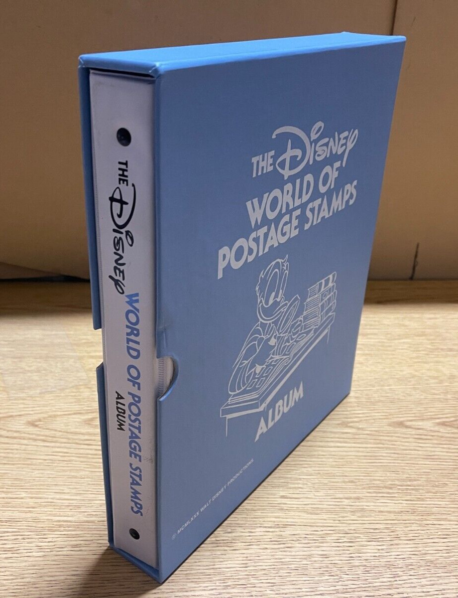 The Disney World of Postage Stamps Album 3-Ring Binder with Slipcase ...