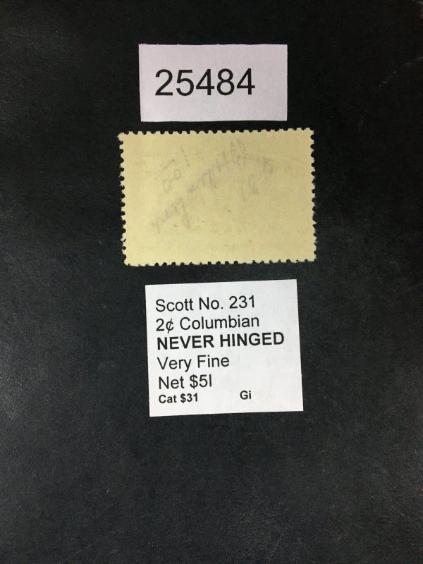 US Stamps # 231 Mint OG NH VF $31 LOT #25484 | United States, General ...