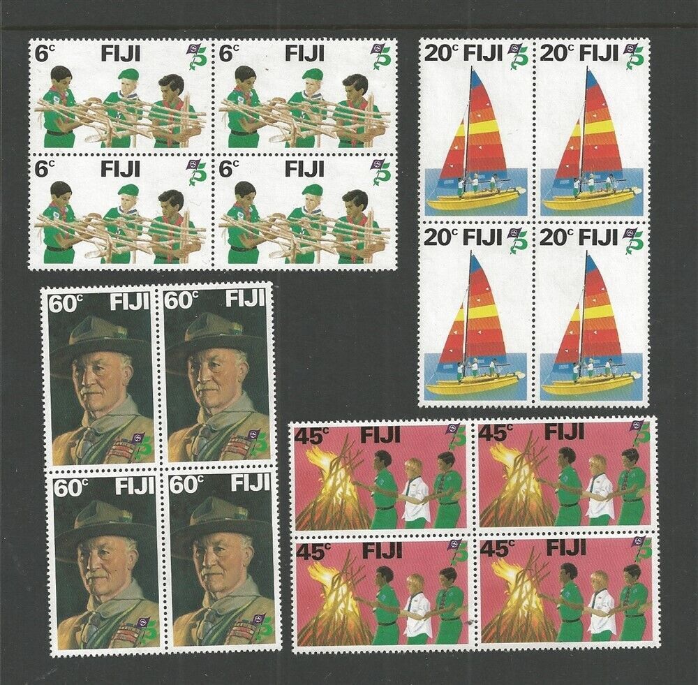1982 Fiji Boy Scout 75th anniversary blocks | Australia & Oceania ...