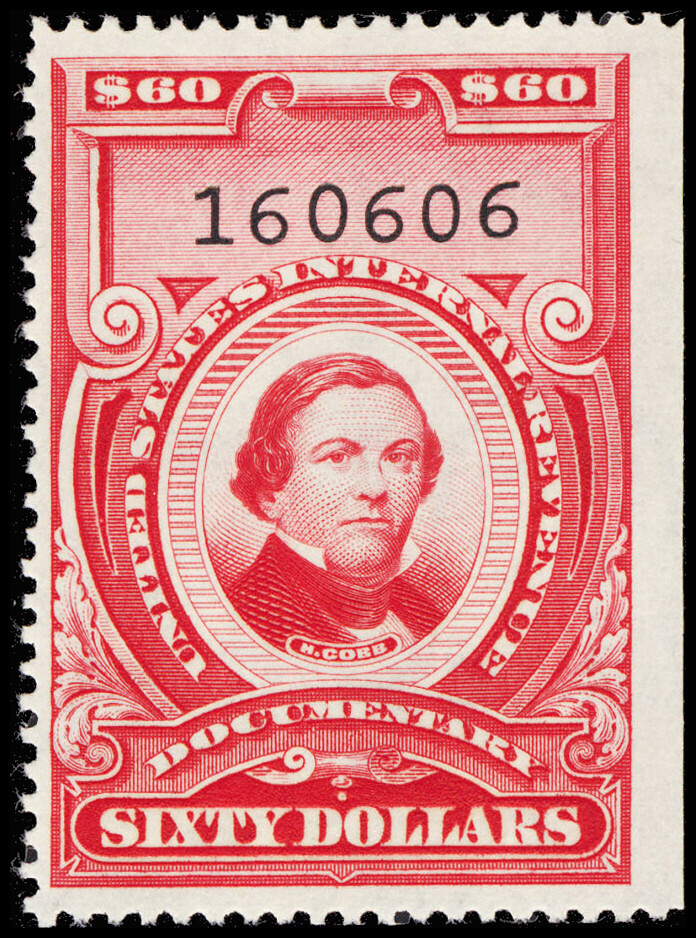 U.S. REV. Dated Reds R726 Mint (ID # 117023) | United States, Revenues ...