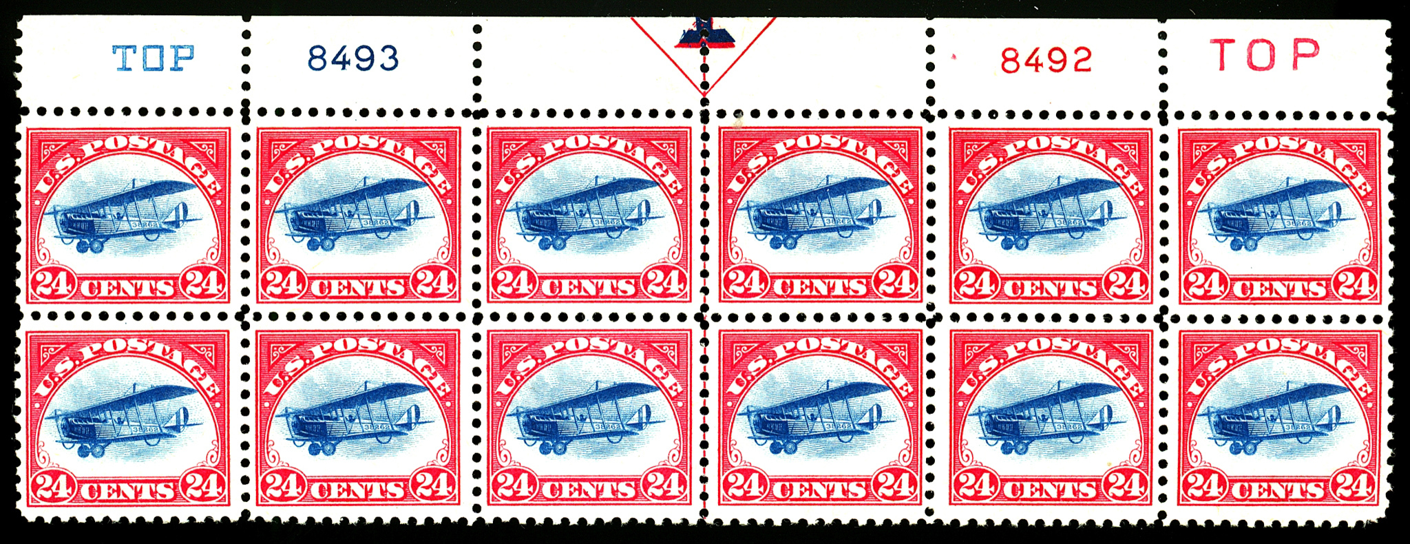 U.S. #C3 Mint PL# Block of 12 With PSE Cert OG NH | United States, Air ...