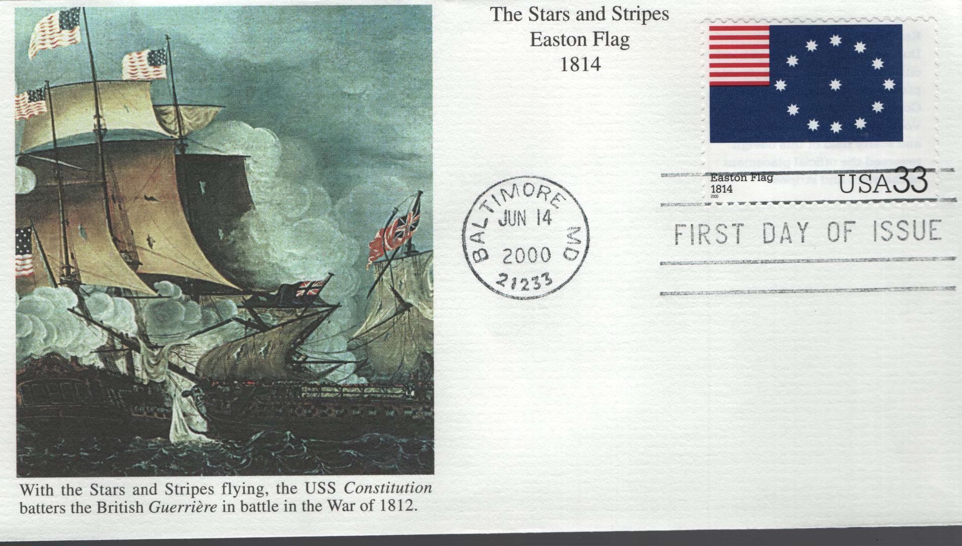 USA 3403j Fdc, Mystic Cachet, the Stars and Stripes Series | United ...