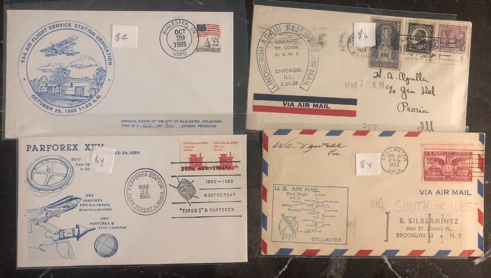 Great United States 45 first flight cover FFC Collection Lot / HipStamp