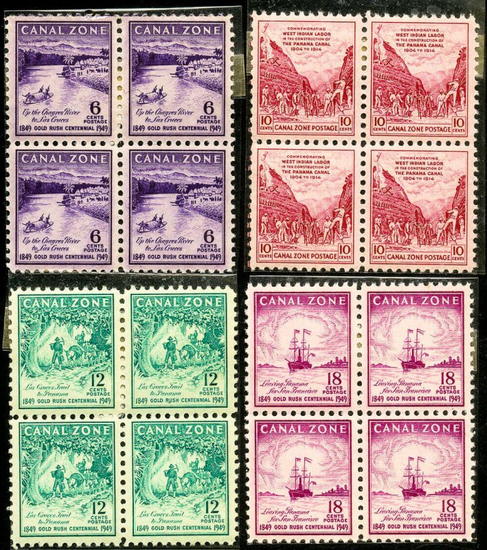 Canal Zone Stamps # 142-5 MNH VF #s Of 4 | United States, General Issue ...