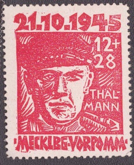 Germany DDR Russian Occupation Mecklenburg-Vorpommern 1945 - 12nB3 MH ...