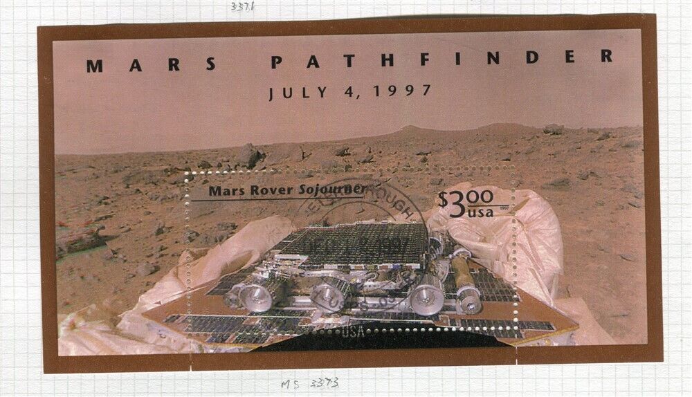 USA; 1997 Mars Rover SHEET fine Mint hinged CTO( with full original gum ...
