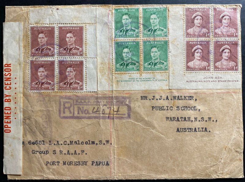 1942 RAAF Postal Unit At Port Moresby Papua New Guinea Cover To ...