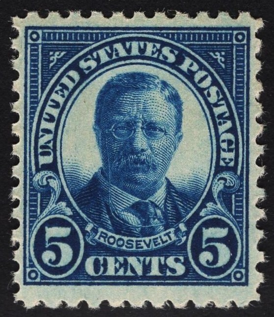 US #557 5c Dark Blue Roosevelt MINT NH OG SCV $35 | United States ...