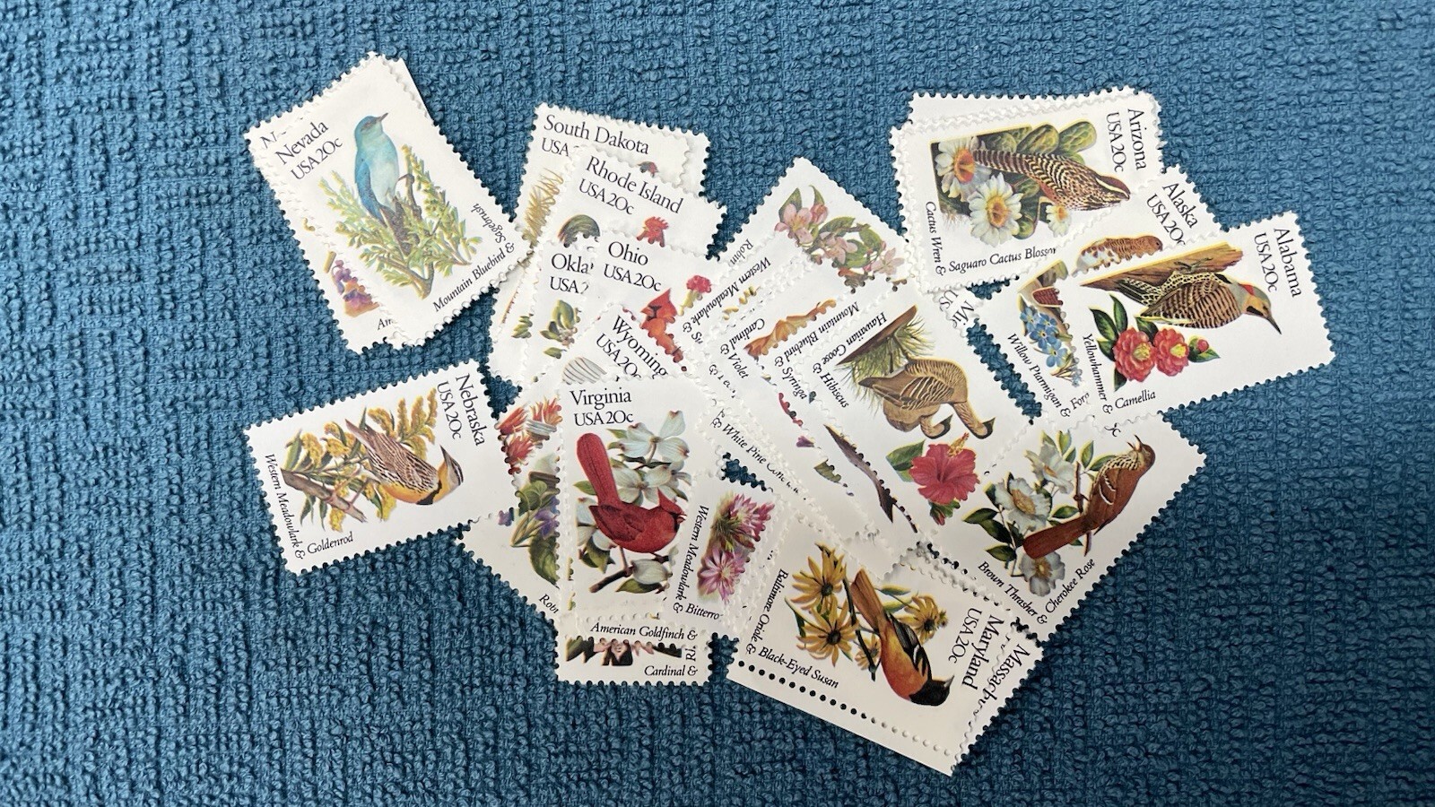 Complete set of 20c commemorative stamps, 1982 to 1984 about 220 total ...