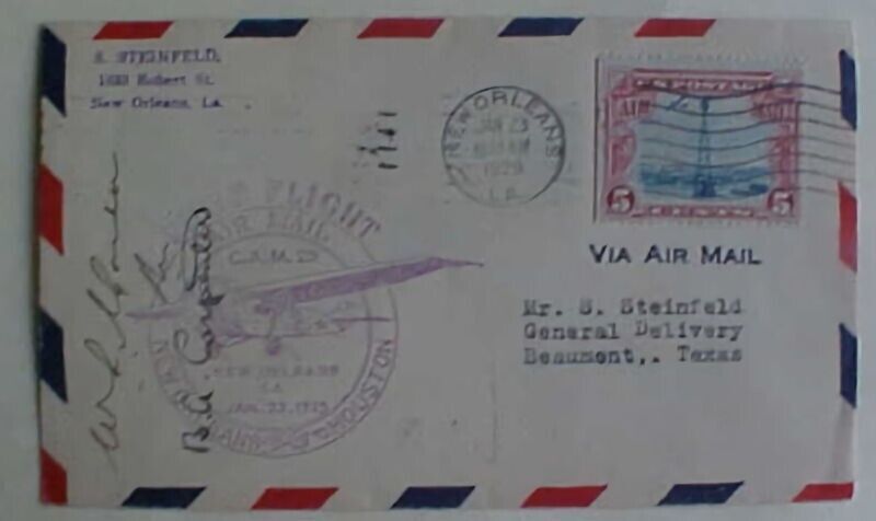 USA Autograph Pilot Flight JA 23, 1929 | United States, Stamp / HipStamp