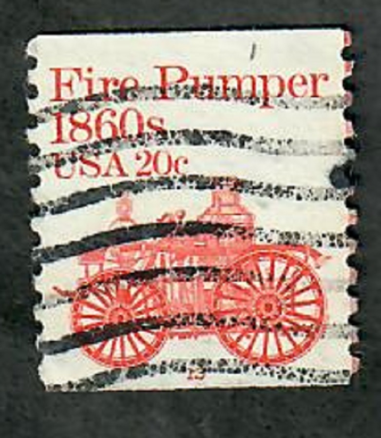 US #1908 Fire Pumper Used PNC Single plate #13 | United States, General ...