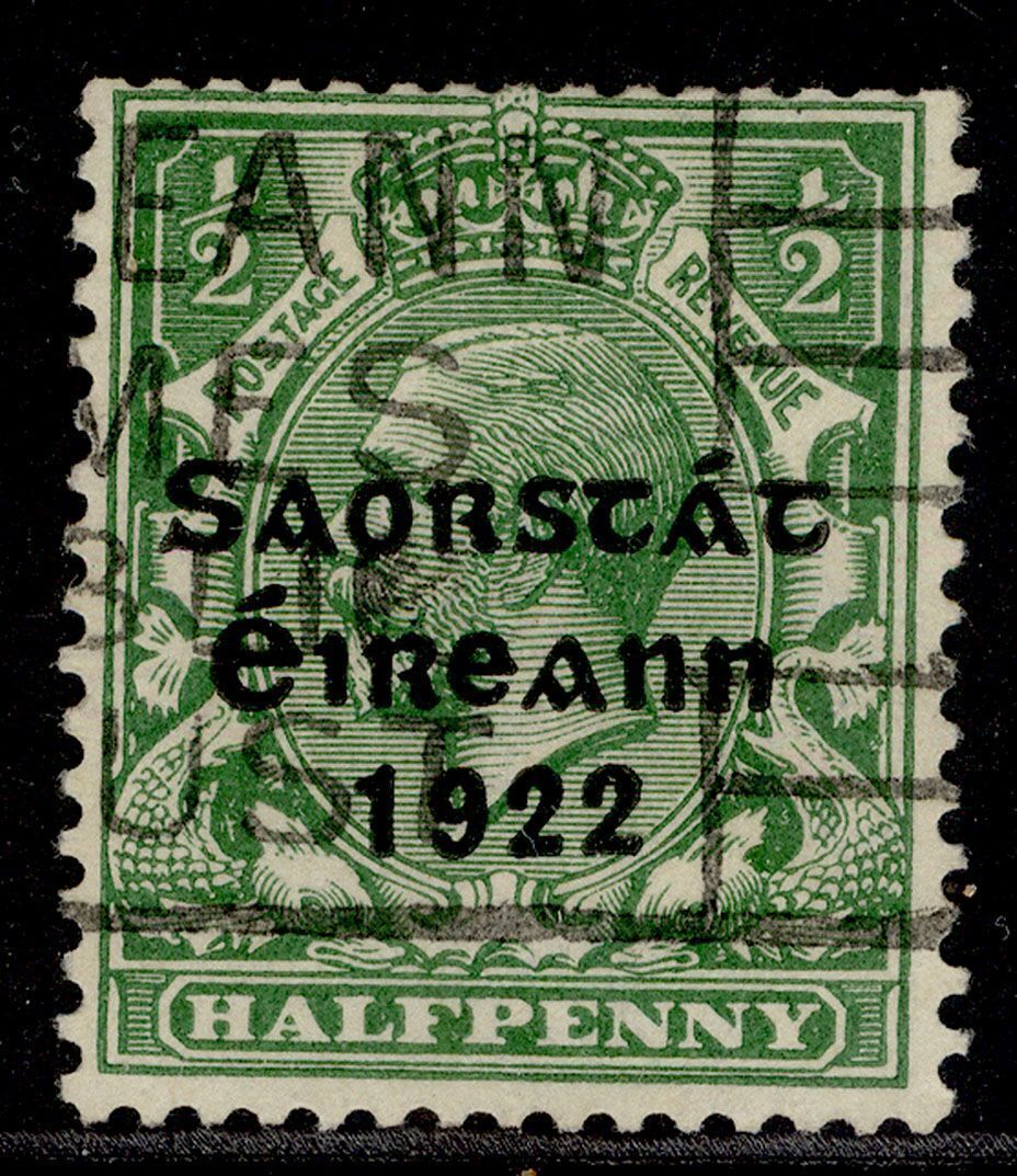 IRELAND GV SG67, ½d green, USED. Cat £12. | Europe - Ireland, Stamp ...