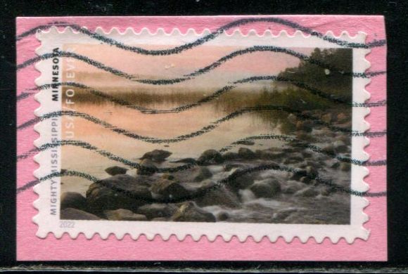 5698a US (58c) Mighty Mississippi SA, used on paper | United States ...