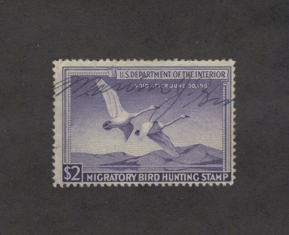 RW17 - Federal Duck Stamp. Hunter Signed Single. Thin. #02 RW17hsz ...