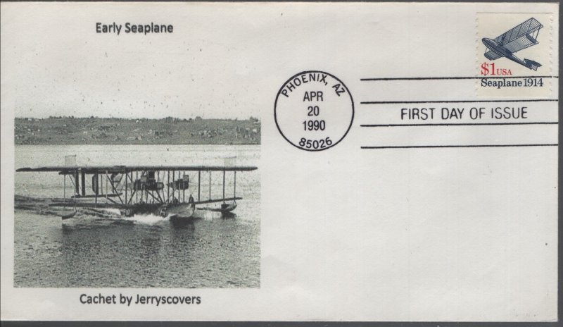 US 2468 FDC Seaplane Transportation Issue Cachet by Jerryscovers ...