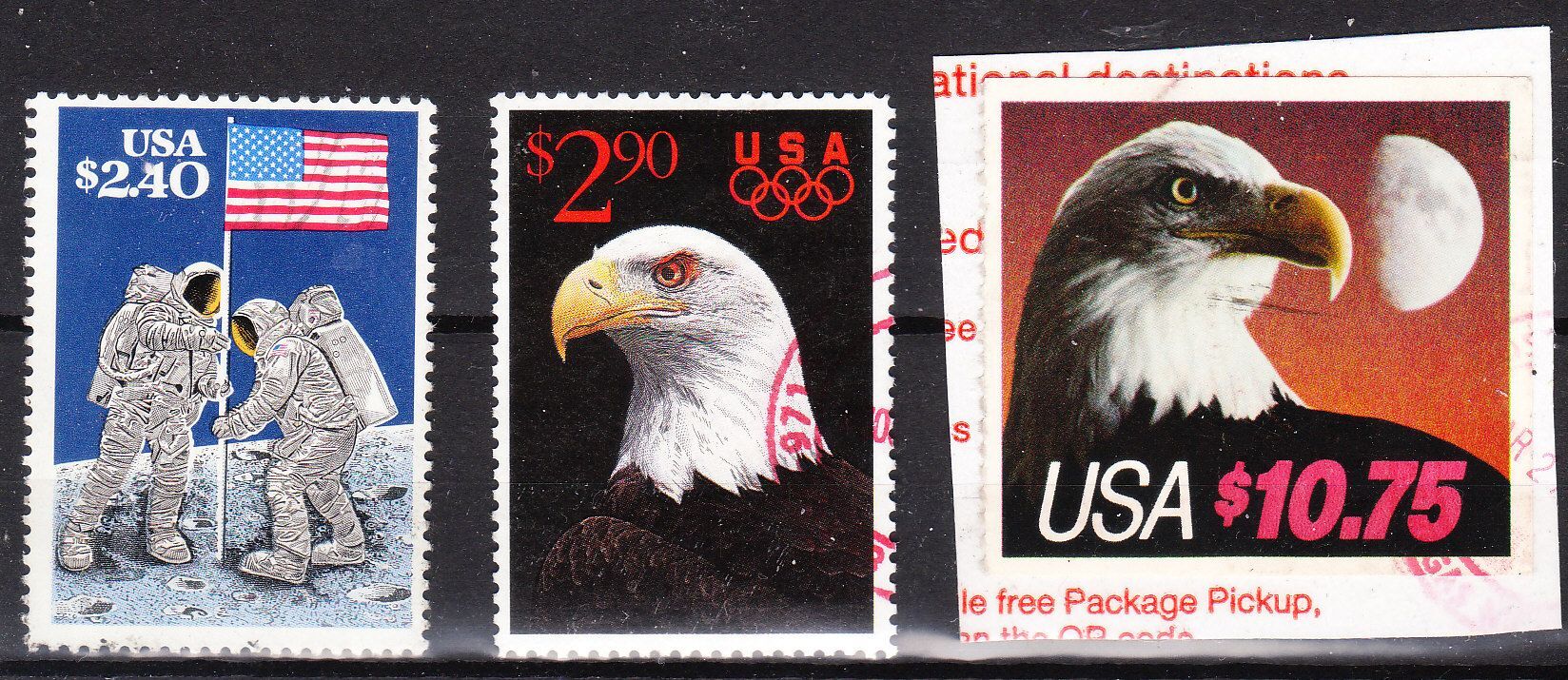 MOstamps - US High Denomination Stamps used on paper - Lot # HS-E602 ...