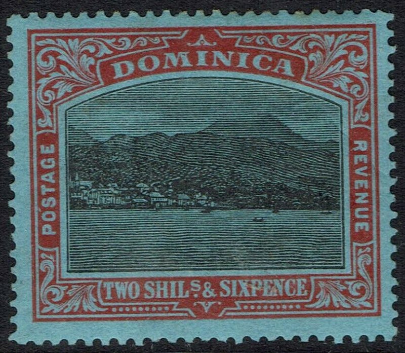 Dominica 1921 View 2/6 WMK Multi Script CA | Caribbean - Dominica ...