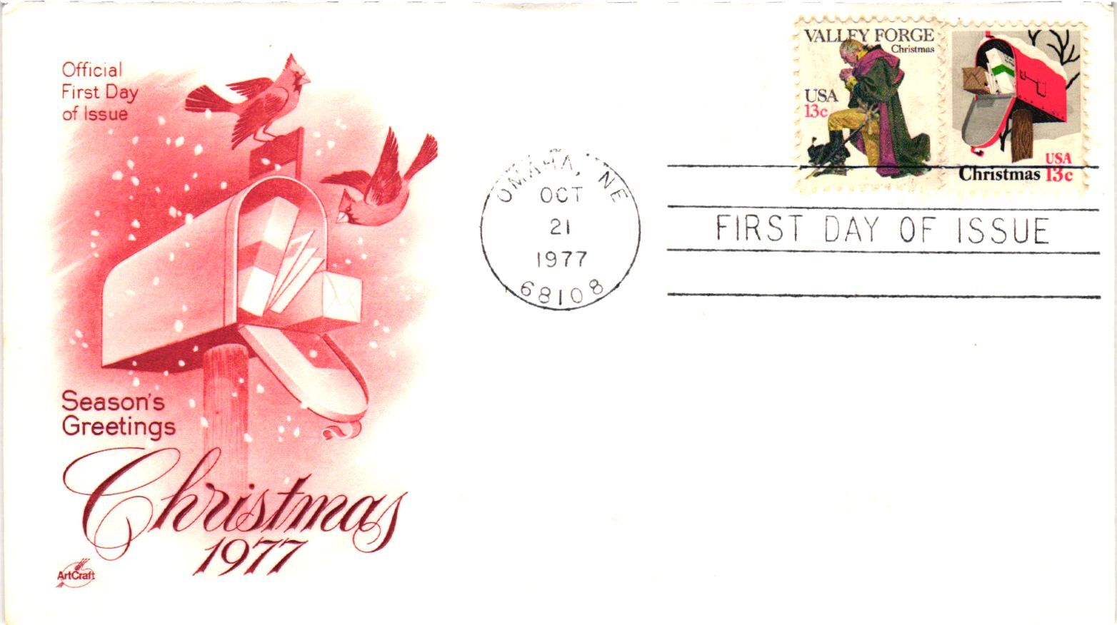 #1729-1730 Christmas Mail Box COMBO - Artcraft Cachet SCBL | United ...