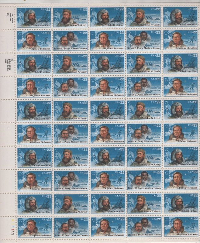Scott 2220 - 2223 - Polar Explorers. Sheet Of 50. #02 2220sh50 | United ...