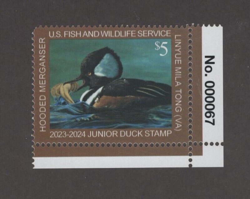 JDS31 - Junior Federal Duck Stamp. Plate Number Single. MNH. OG. #02 ...