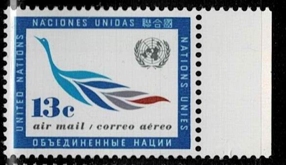 UN NY 1963,#C10 MNH UN-Crane | Worldwide - United Nations, Air Mail ...