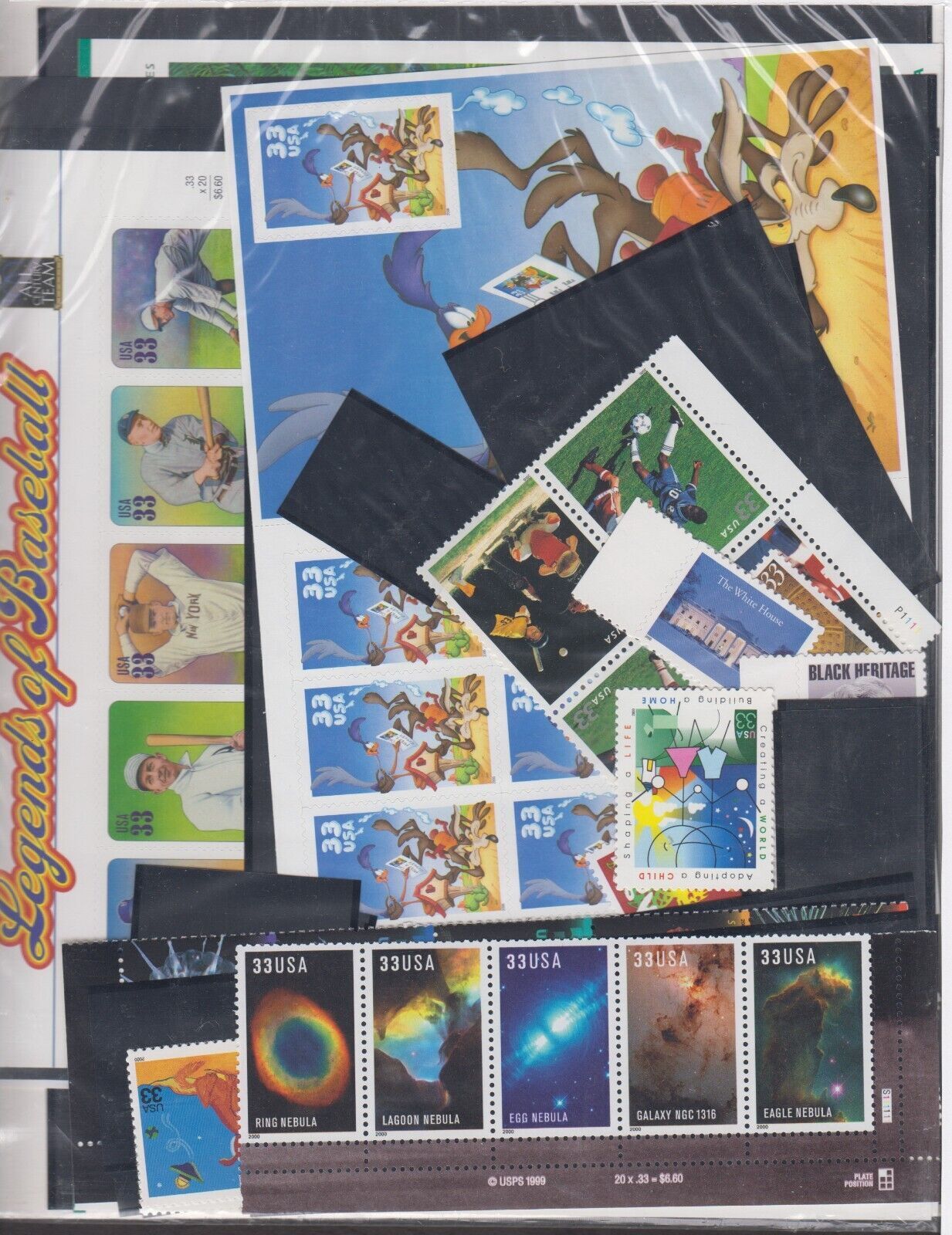 US Stamps 2000 Mint NH Commemorative Year Set Complete in USPS Sealed ...