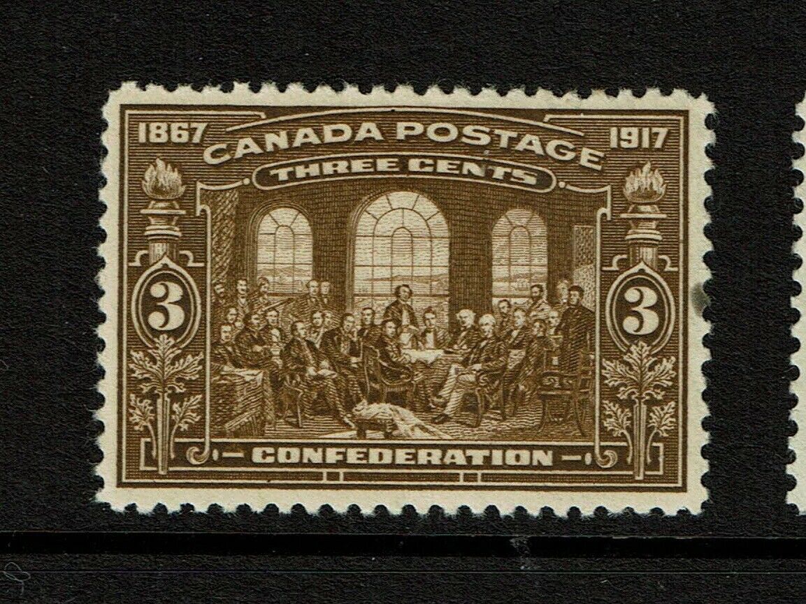 Canada SC# 135, Mint Hinged, Hinge Remnant, sm shallow side perf thin ...