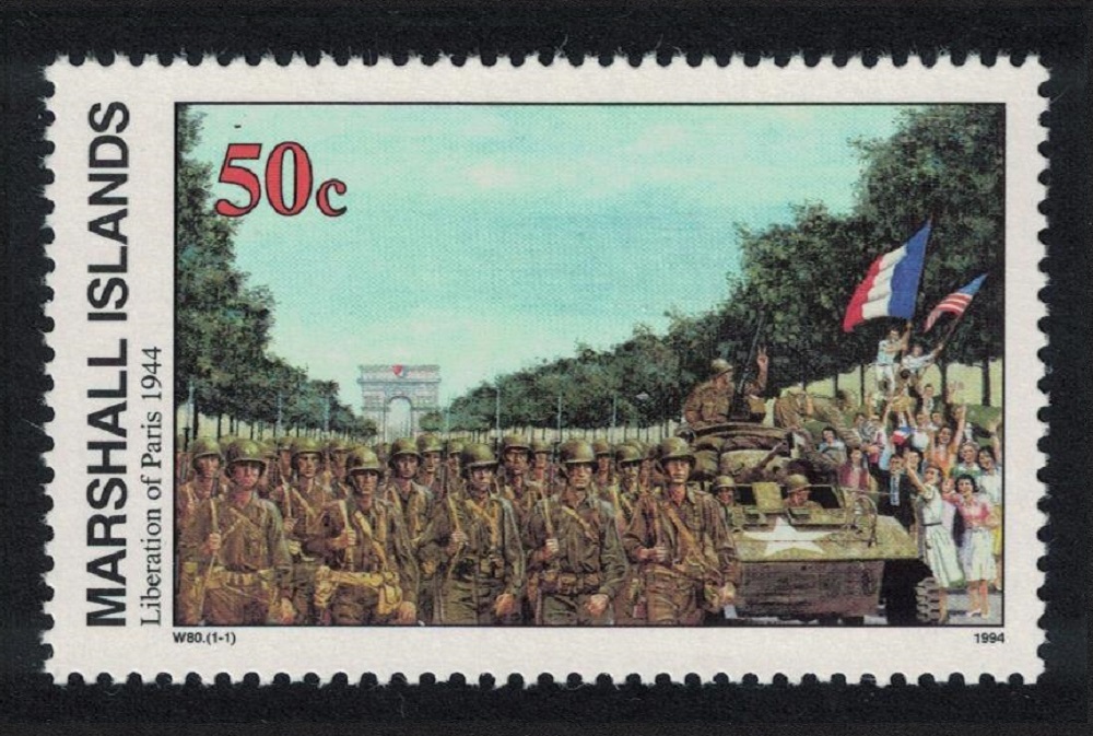 Marshall Is. Liberation of Paris 1944 WWII 1994 MNH SG#539 | Australia ...