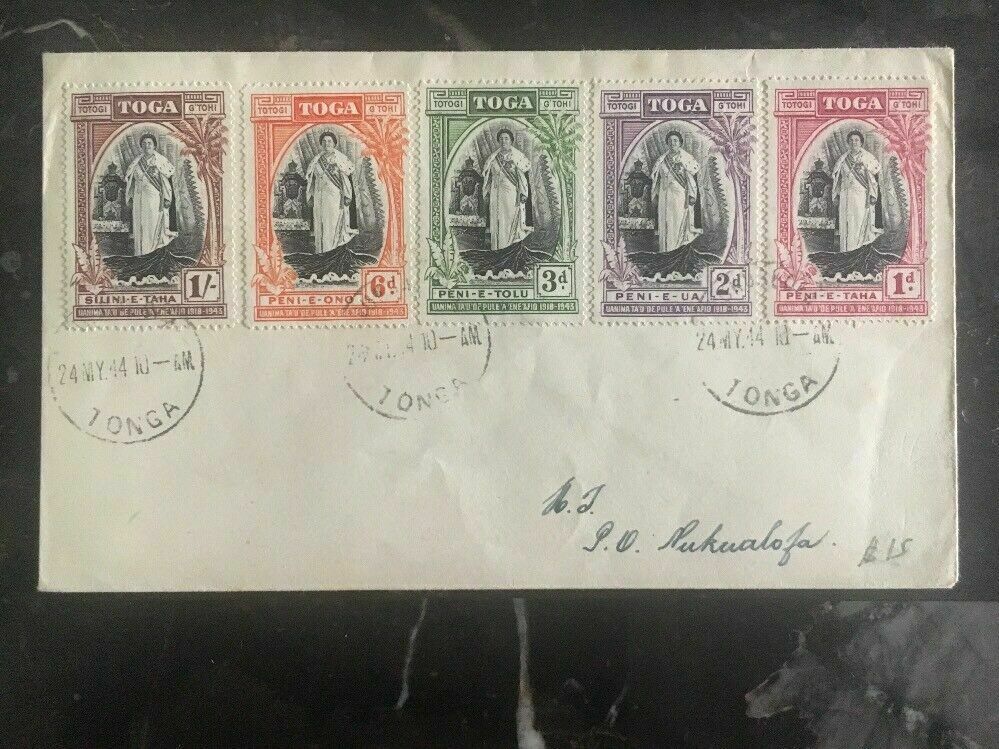 1944 Tonga Toga Cover Complete Set Of Stamps | Australia & Oceania ...