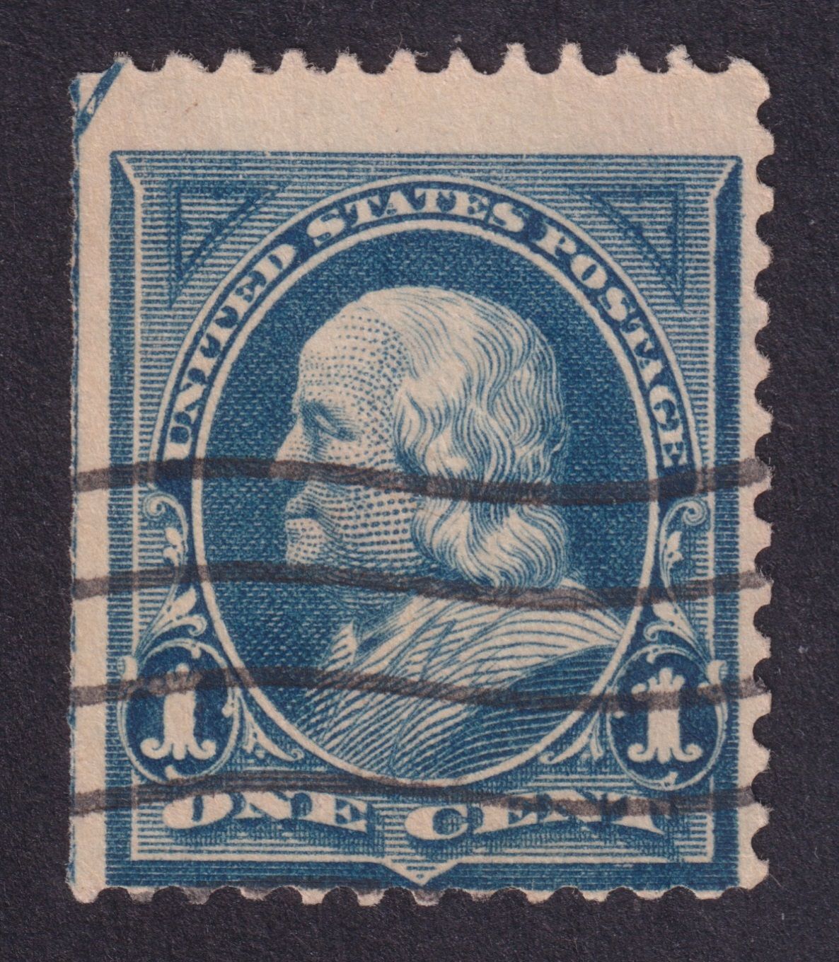 US 247 Deep Blue Franklin Used Very Good Single With Guide Line Arrow ...