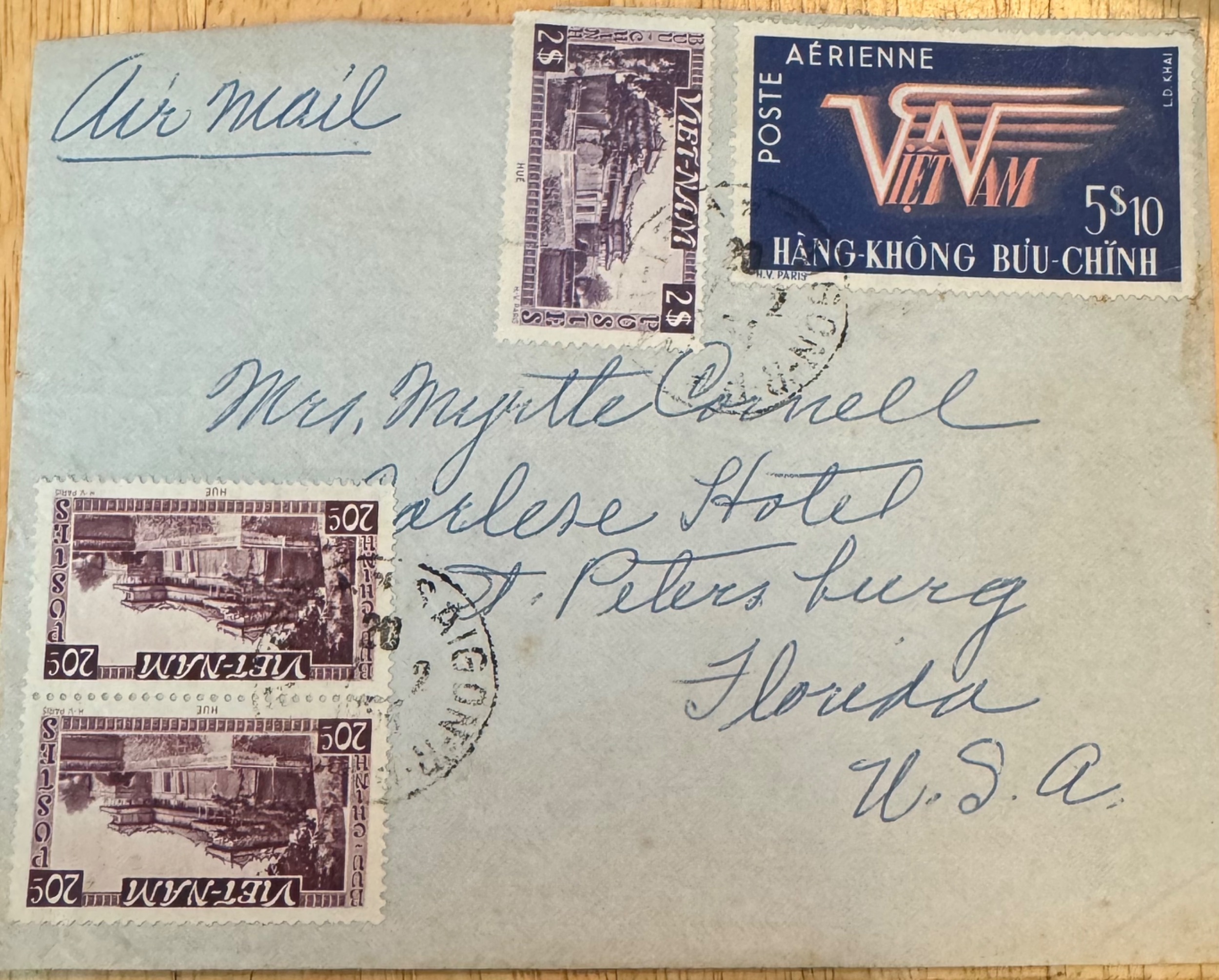 Viet Nam Scott 2, 3 Postal History Viet Nam Air Mail 1952 | Asia ...