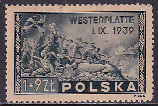 Poland 1945 Sc B41 Polish Army Last Stand at Westerplatte WW 2 Battle ...