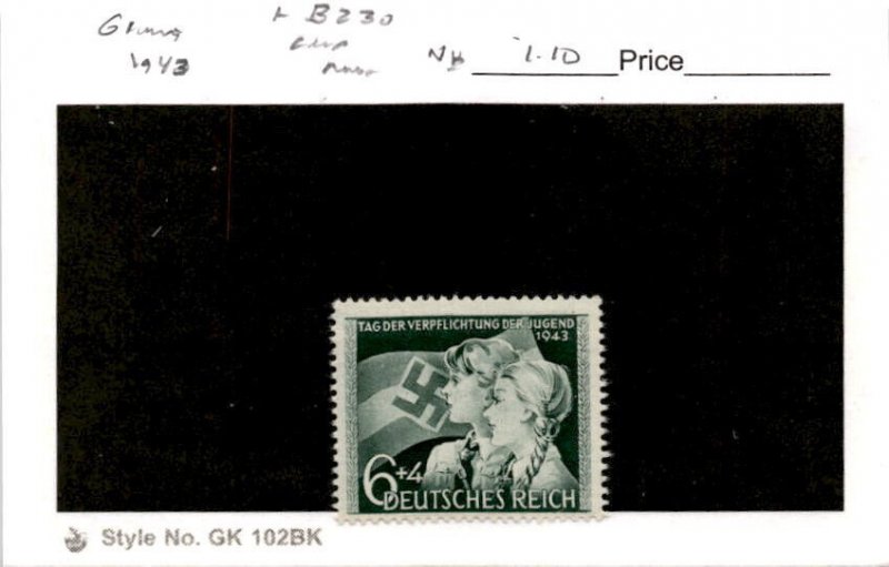 Germany, Postage Stamp, #B230 Mint NH, 1943 World War II Flag (AC ...
