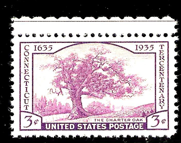 772 XF-Sup 95. Mint OGnh Connecticut Tercentenary Issue stamp | United ...