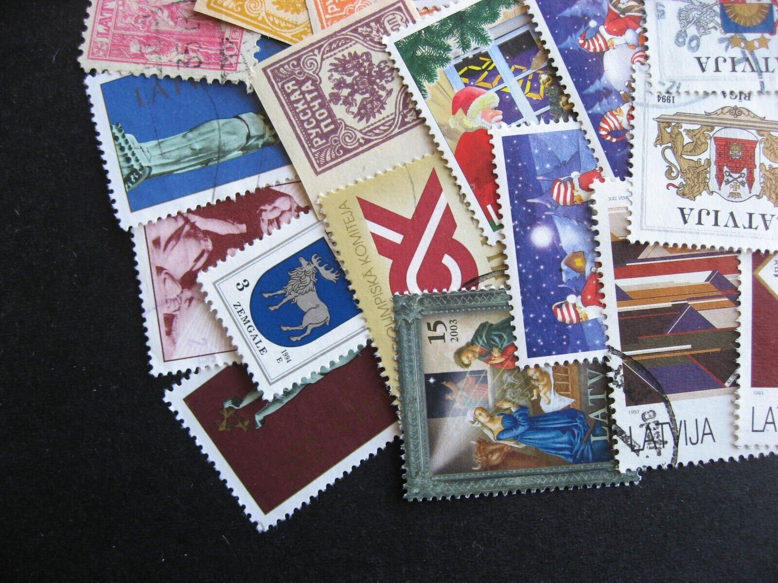Latvia collection 44 different U, M up to 2003 era check them out ...