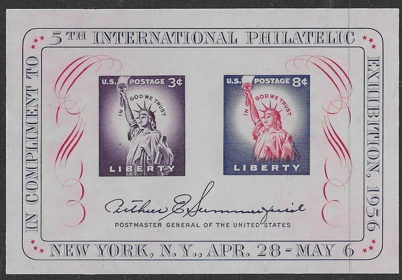 1075 SOUV SHEET - Mint Hinged OG VF | United States, General Issue ...