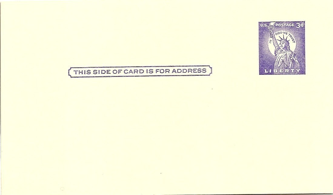 Scott# UX46 Type 2 US Postal Card | United States, Postal Cards Stamp ...