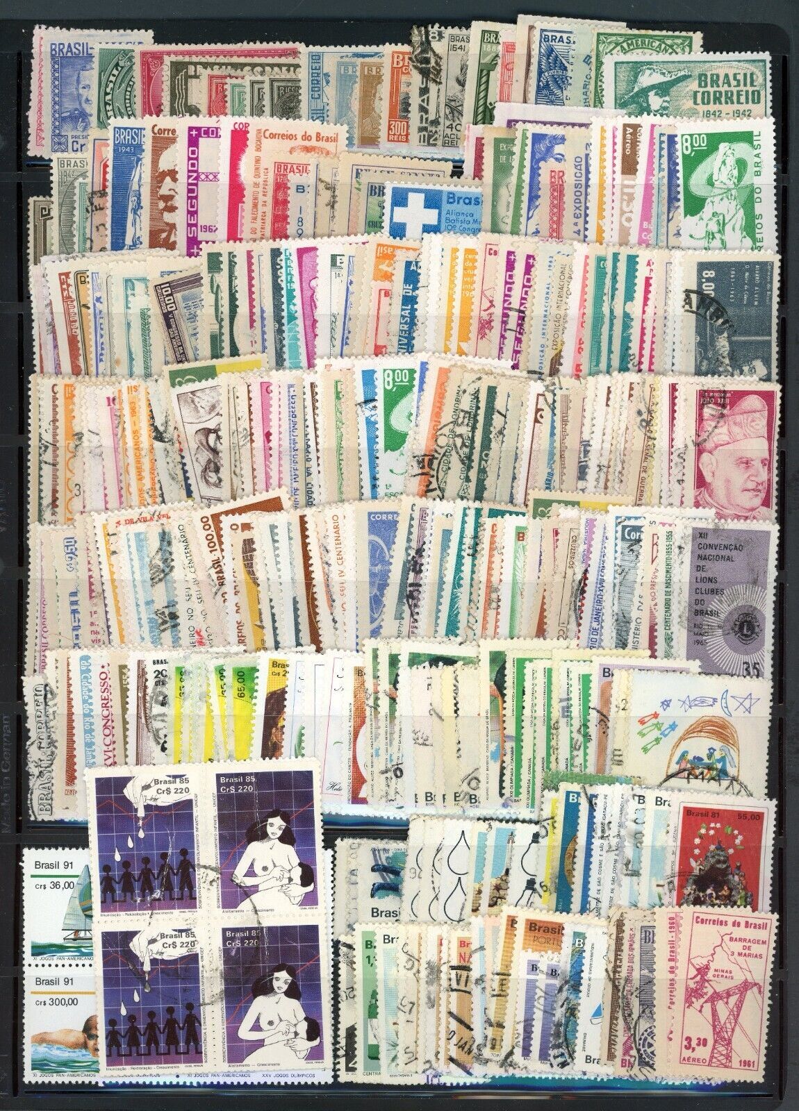 Brazil Mint and Used Accumulation on Pages W/ Classics and BOB as Shown ...