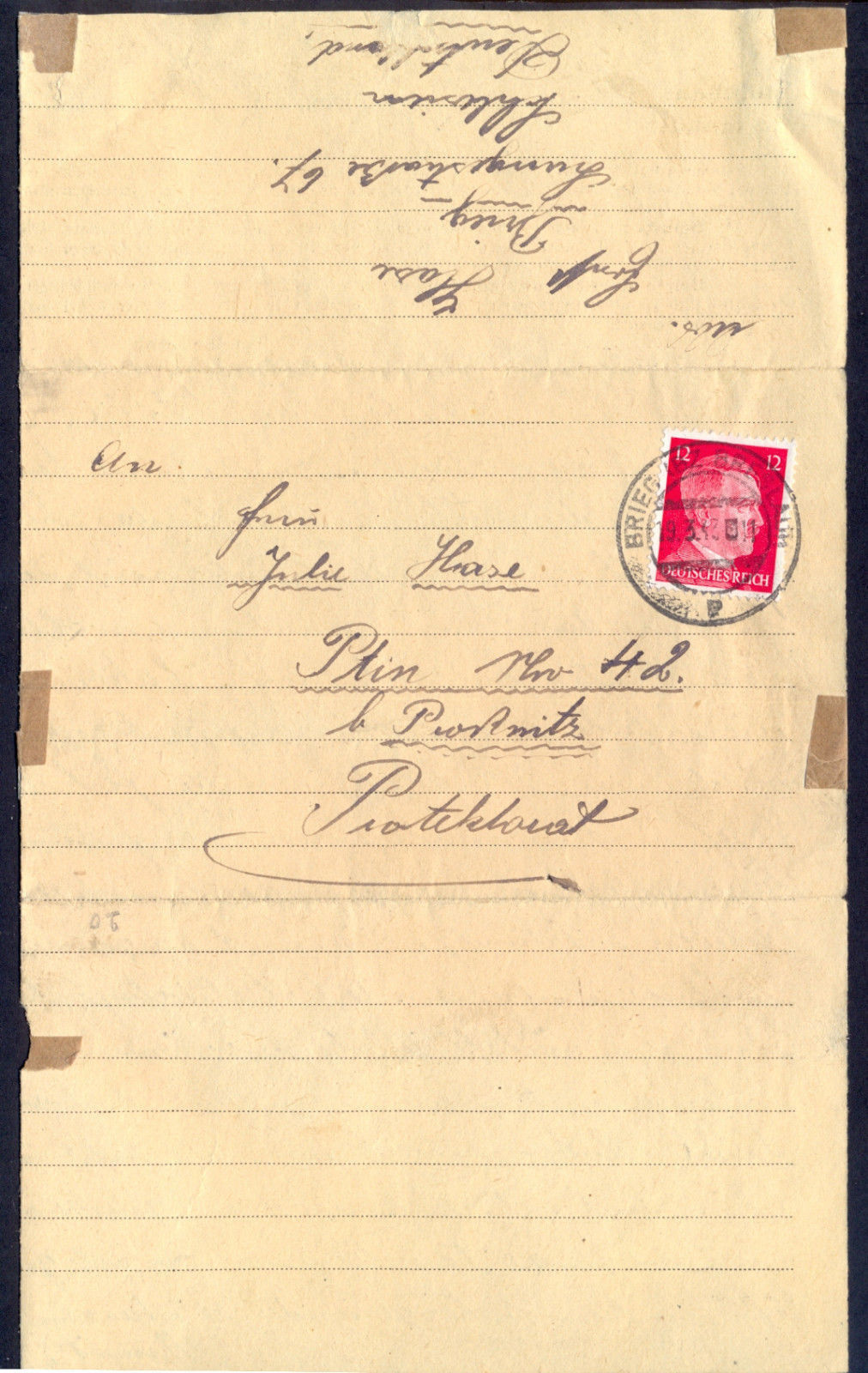 1943 Brieg B&M Germany Gestapo Prison Letter Cover Franz hase | Europe ...