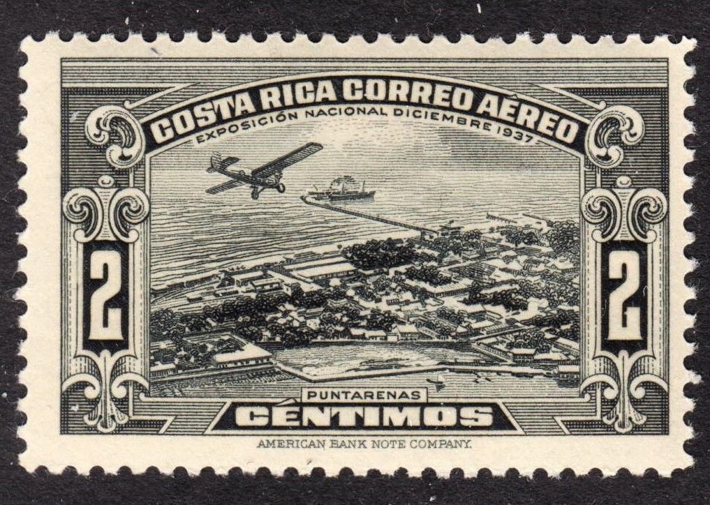 Costa Rica Scott C31 F to VF mint OG NH. Lot #B. FREE... | Central ...