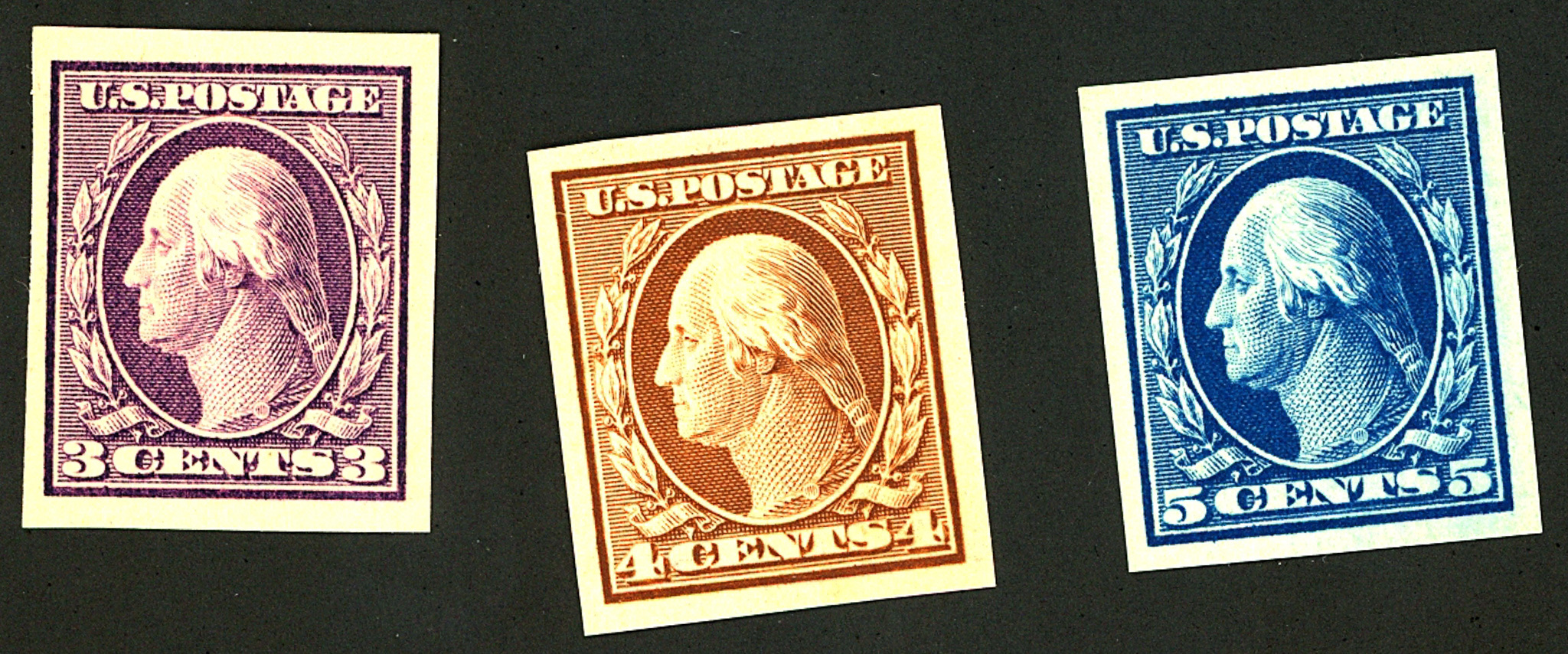 U.S. #345-7 Mint OG HR SET | United States, General Issue Stamp / HipStamp