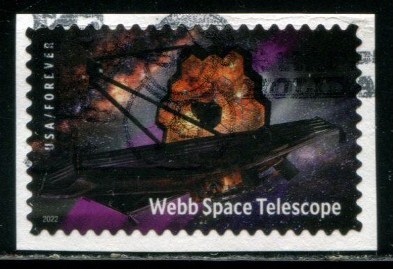 5720 US (60c) James Webb Space Telescope SA, used on paper | United ...