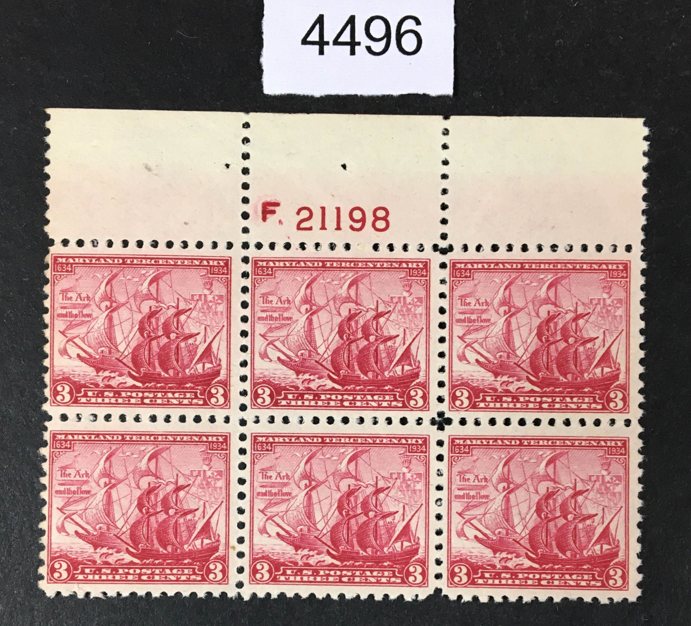 US Stamps # 736 Plate Block Mint OG NH LOT #4496 | United States ...