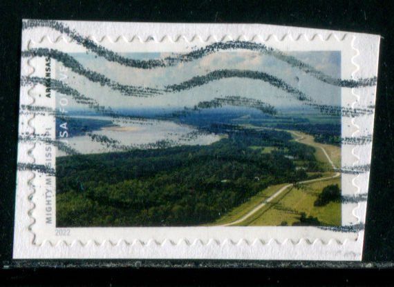 5698g US (58c) Mighty Mississippi SA, used on paper | United States ...